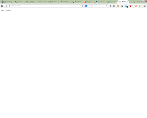 Flask Web Framework ~ Python 3 3713